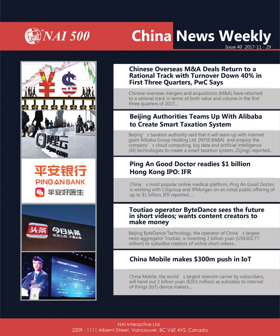 China News Weekly 40 -Chinese Overseas M&A Deals Return to a Rational ...