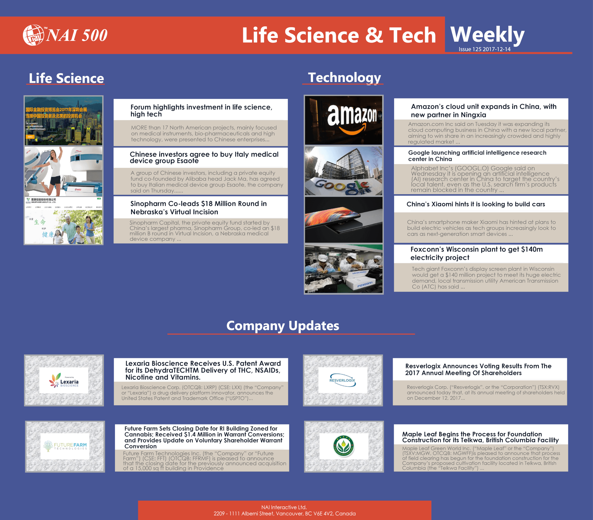 Life Science & Technology Weekly 125 – Forum highlights investment in ...