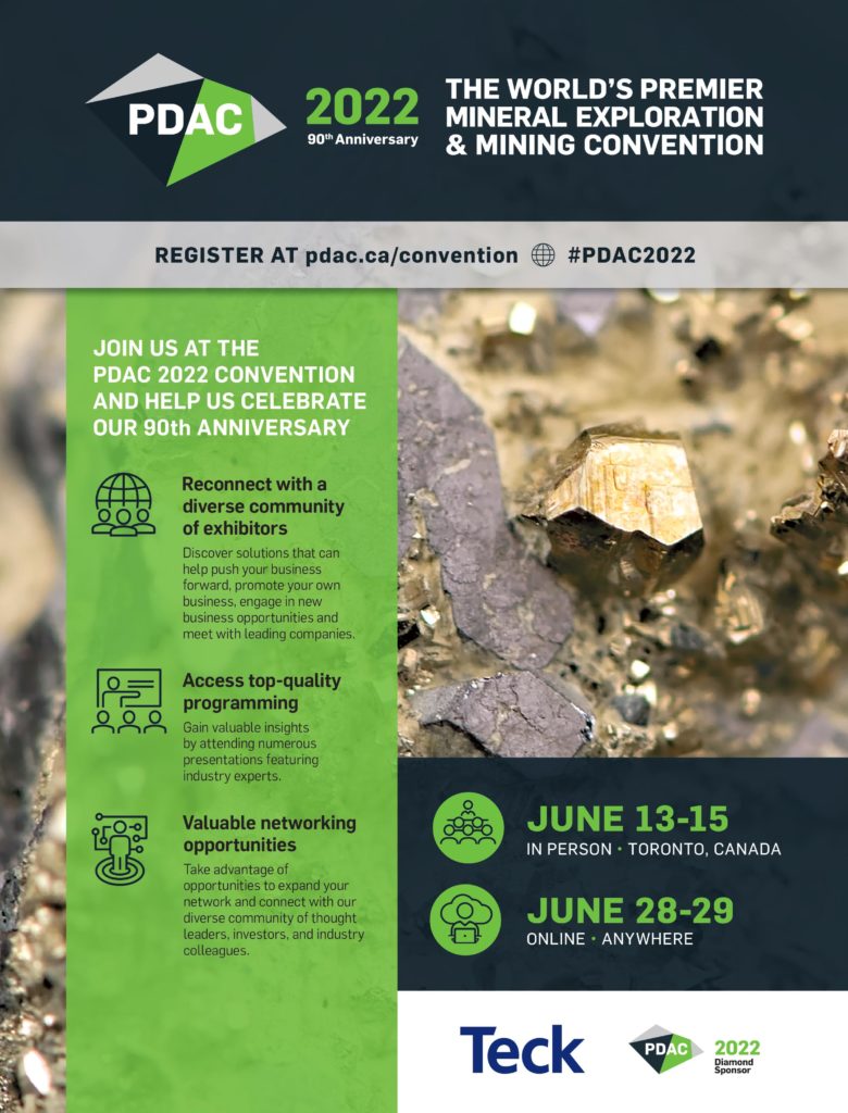 PDAC 2022 Convention returns to Toronto in person AND online | NAI 500